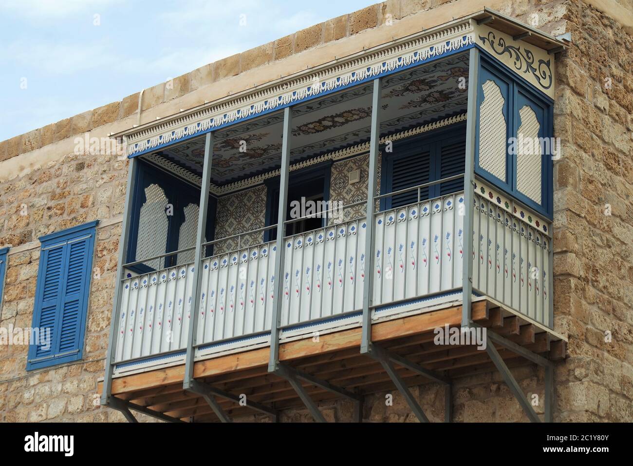 Balcony loggia in Israel Stock Photo - Alamy
