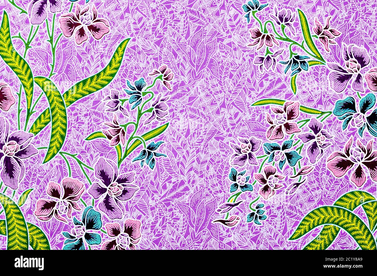 The beautiful of art Batik textile pattern that become traditional ...