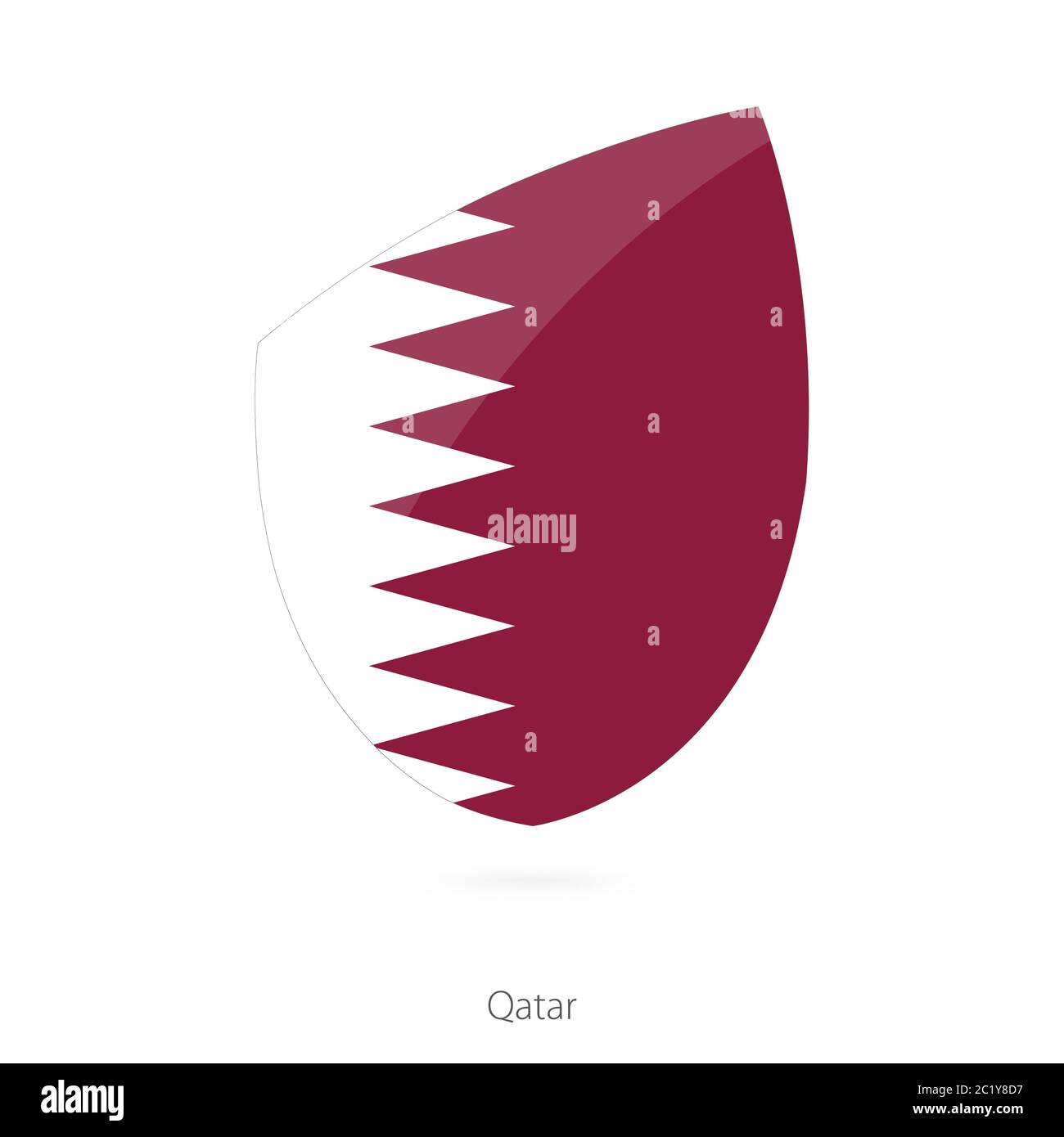 Flag of Qatar. Vector Illustration Stock Vector Image & Art - Alamy