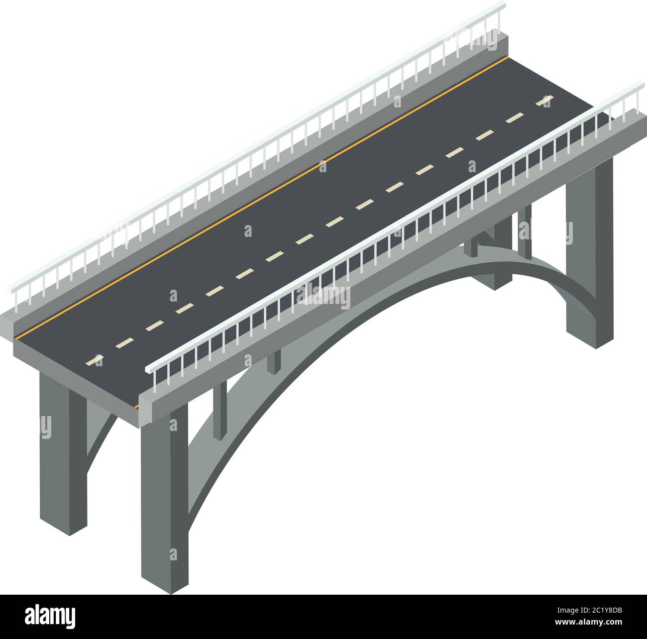 Aqueduct bridge icon. Isometric of aqueduct bridge vector icon for web design isolated on white ...