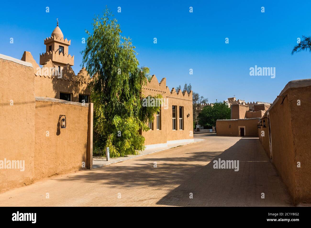Traditional Arab mud brick architecture in Al Majmaah, Saudi Arabia ...