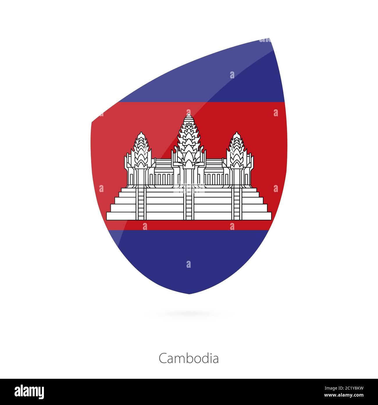 Flag of Cambodia. Vector Illustration Stock Vector Image & Art - Alamy