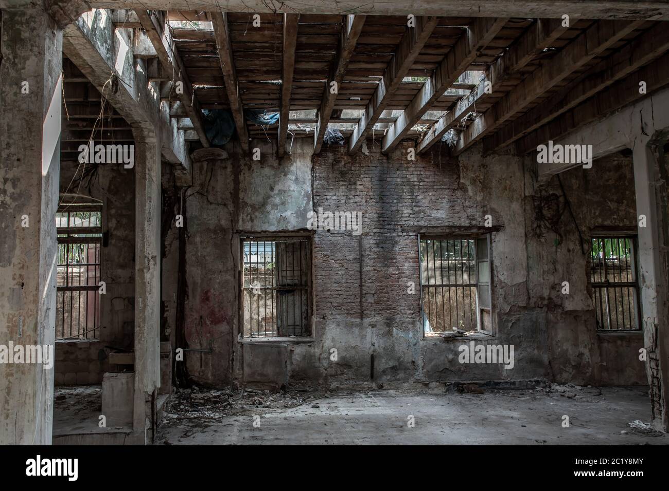 Bangkok, Thailand - Feb 2, 2020 : Abandoned buildings : Within the old ...
