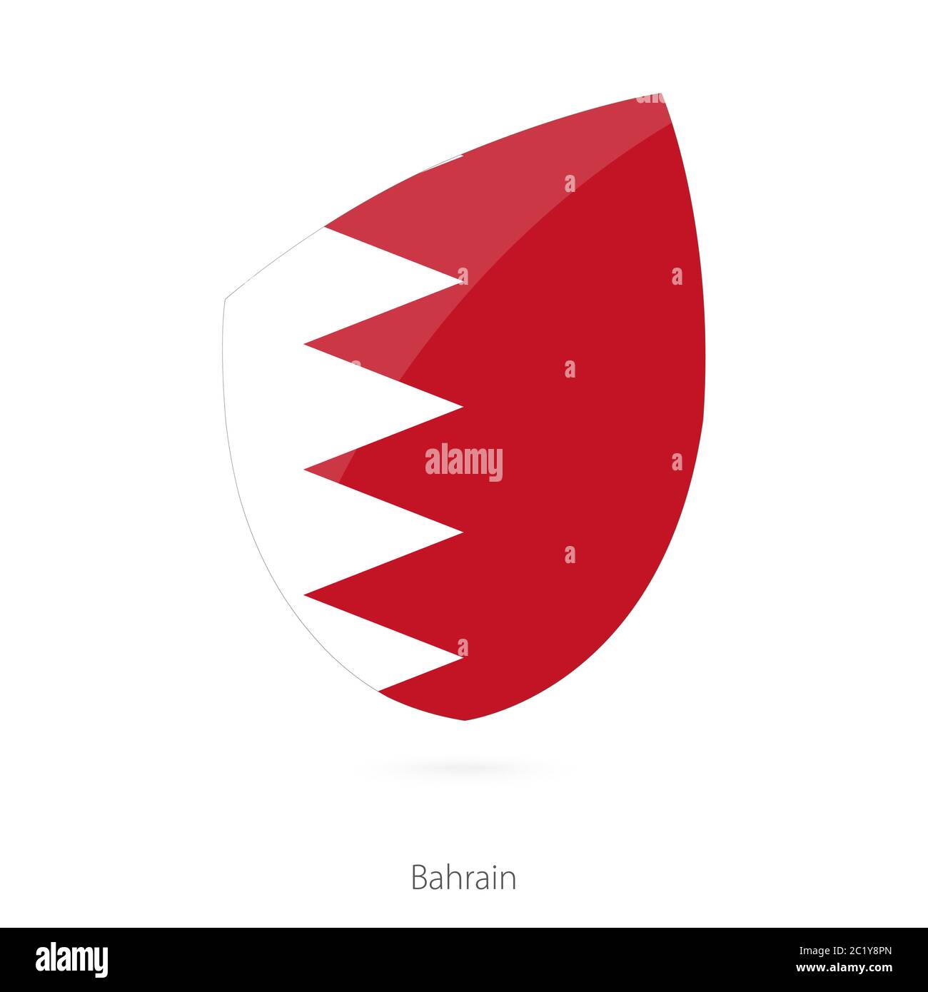Flag of Bahrain. Vector Illustration Stock Vector Image & Art - Alamy
