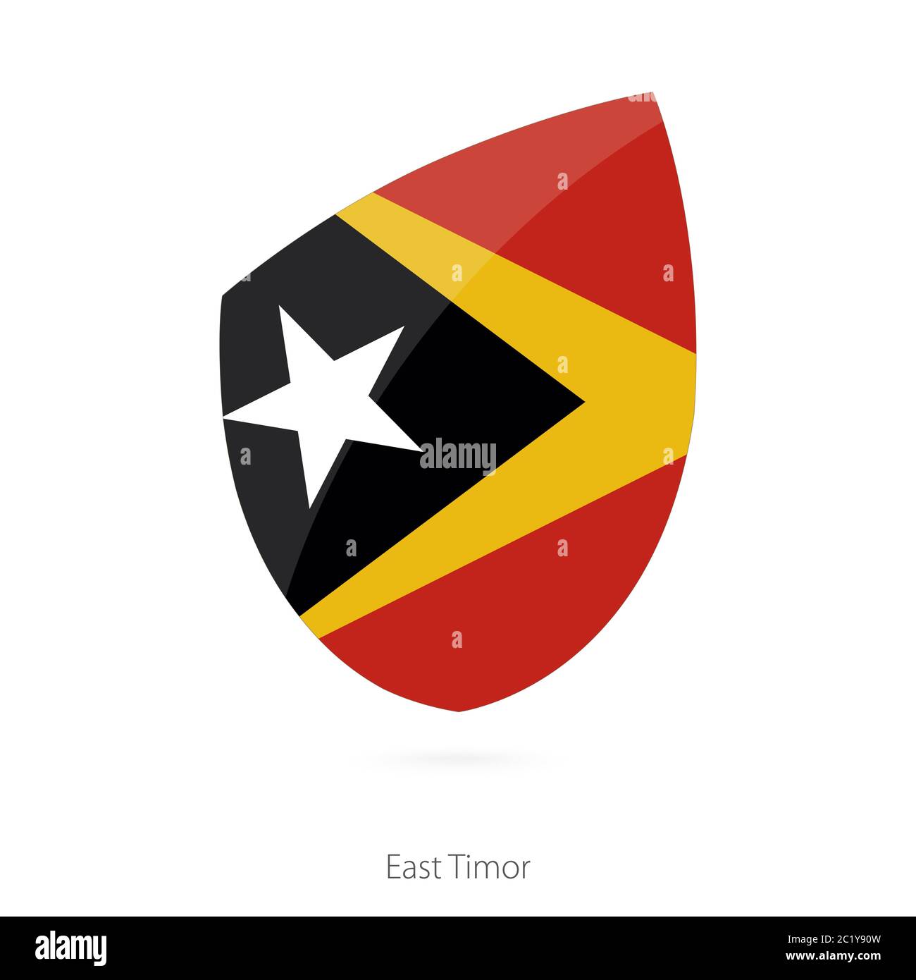 Flag of East Timor. Vector Illustration Stock Vector Image & Art - Alamy