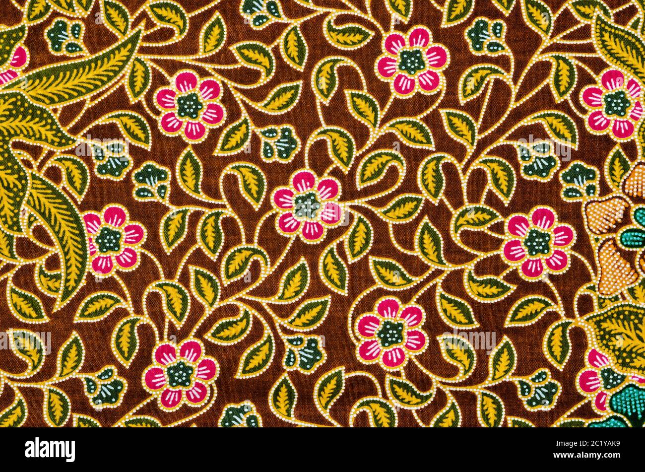 The beautiful of art Batik textile pattern that become traditional ...