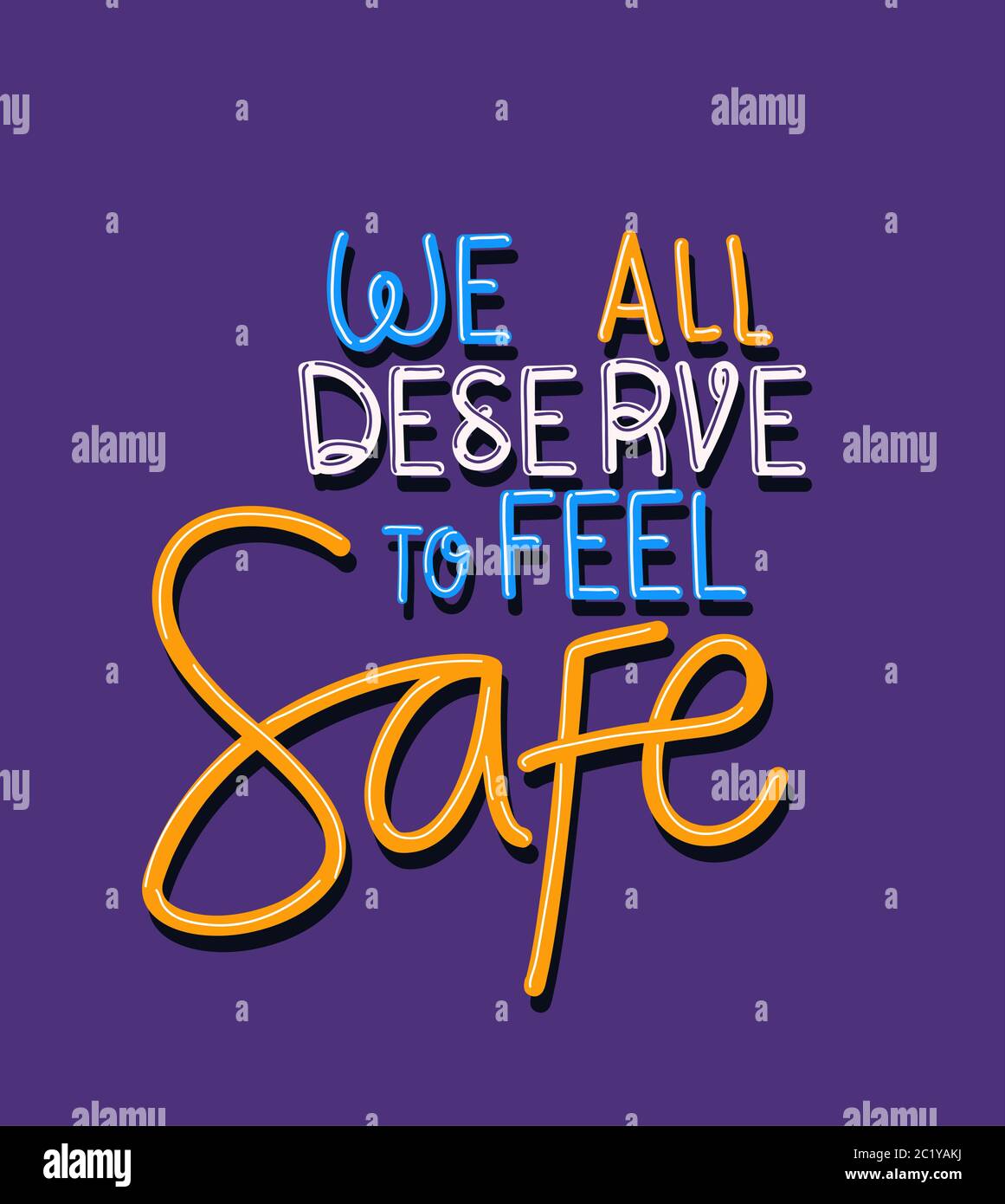 The right to feel safe and be safe Stock Vector Images - Alamy