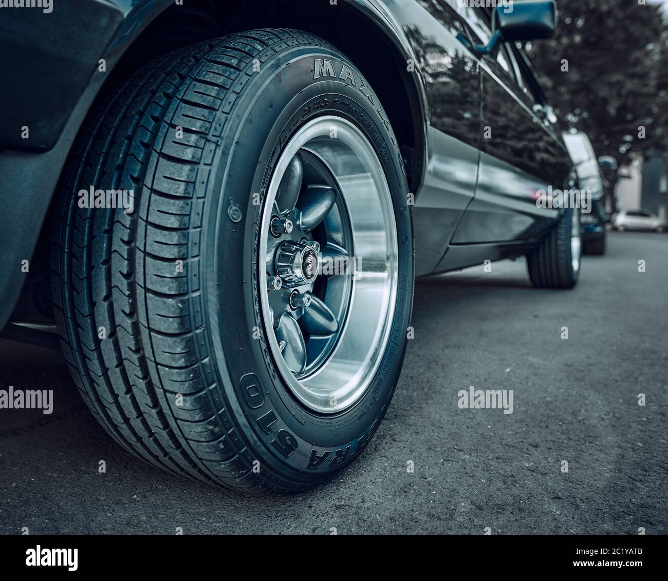 Ford Capri 1982 Wheel presentation. High quality photo Stock Photo - Alamy