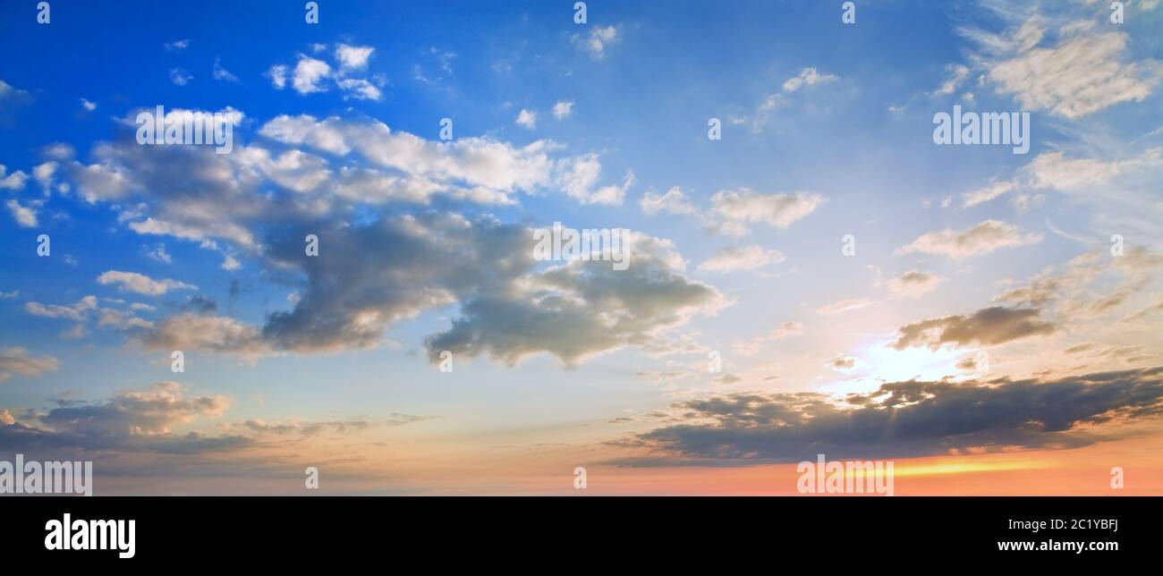 Sky panorama with clouds hi-res stock photography and images - Alamy