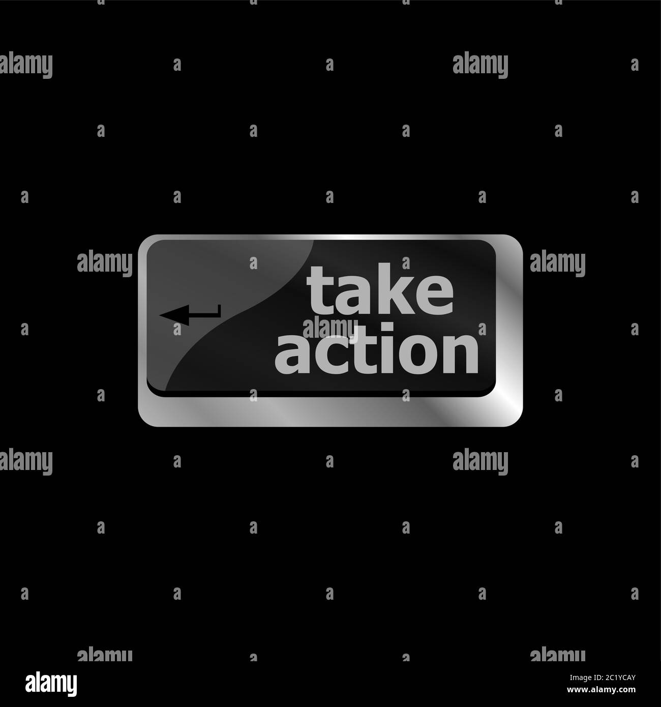 Take action key on a computer keyboard, business concept Stock Photo - Alamy