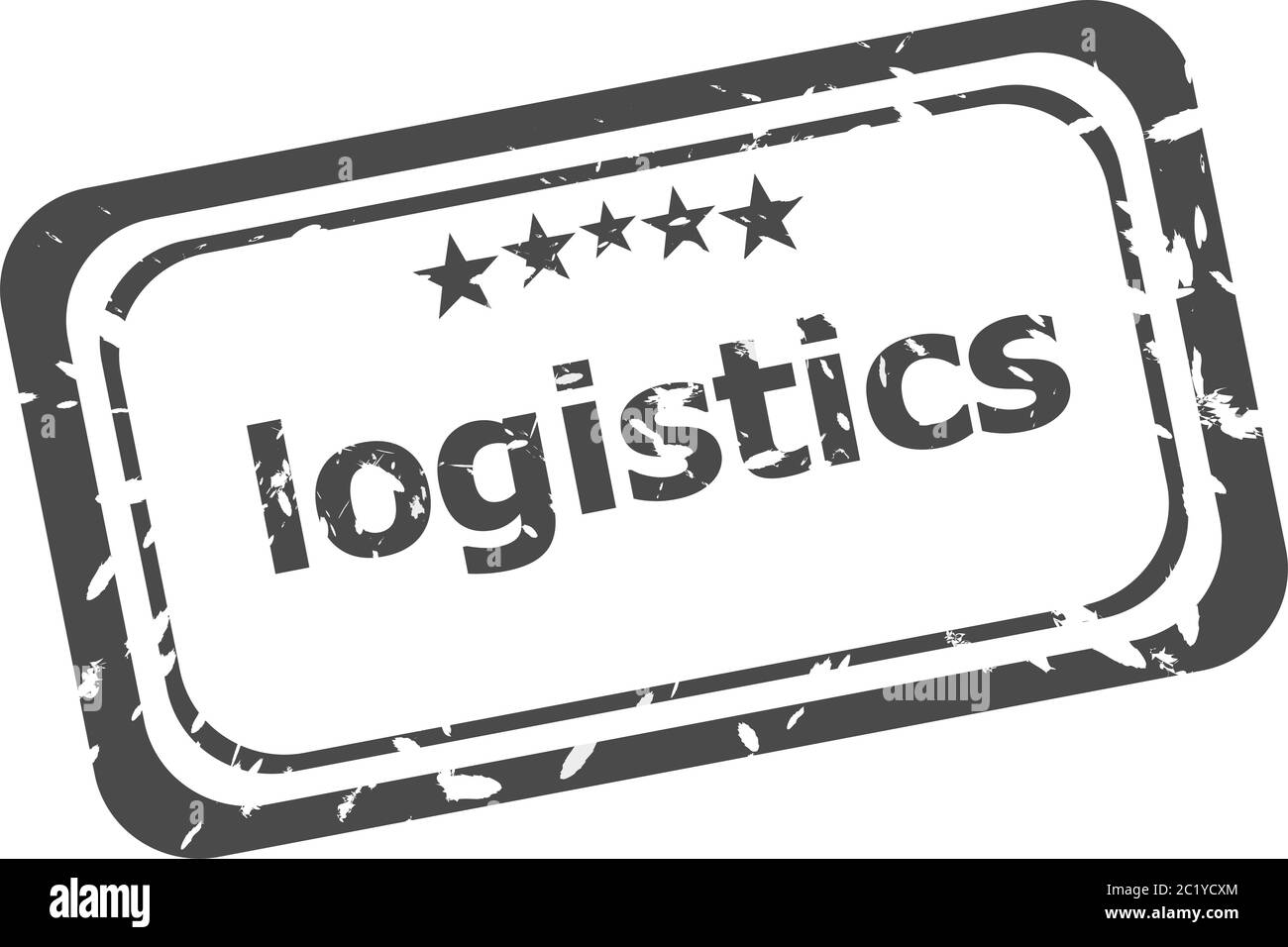 logistics grunge rubber stamp isolated on white background Stock Photo ...