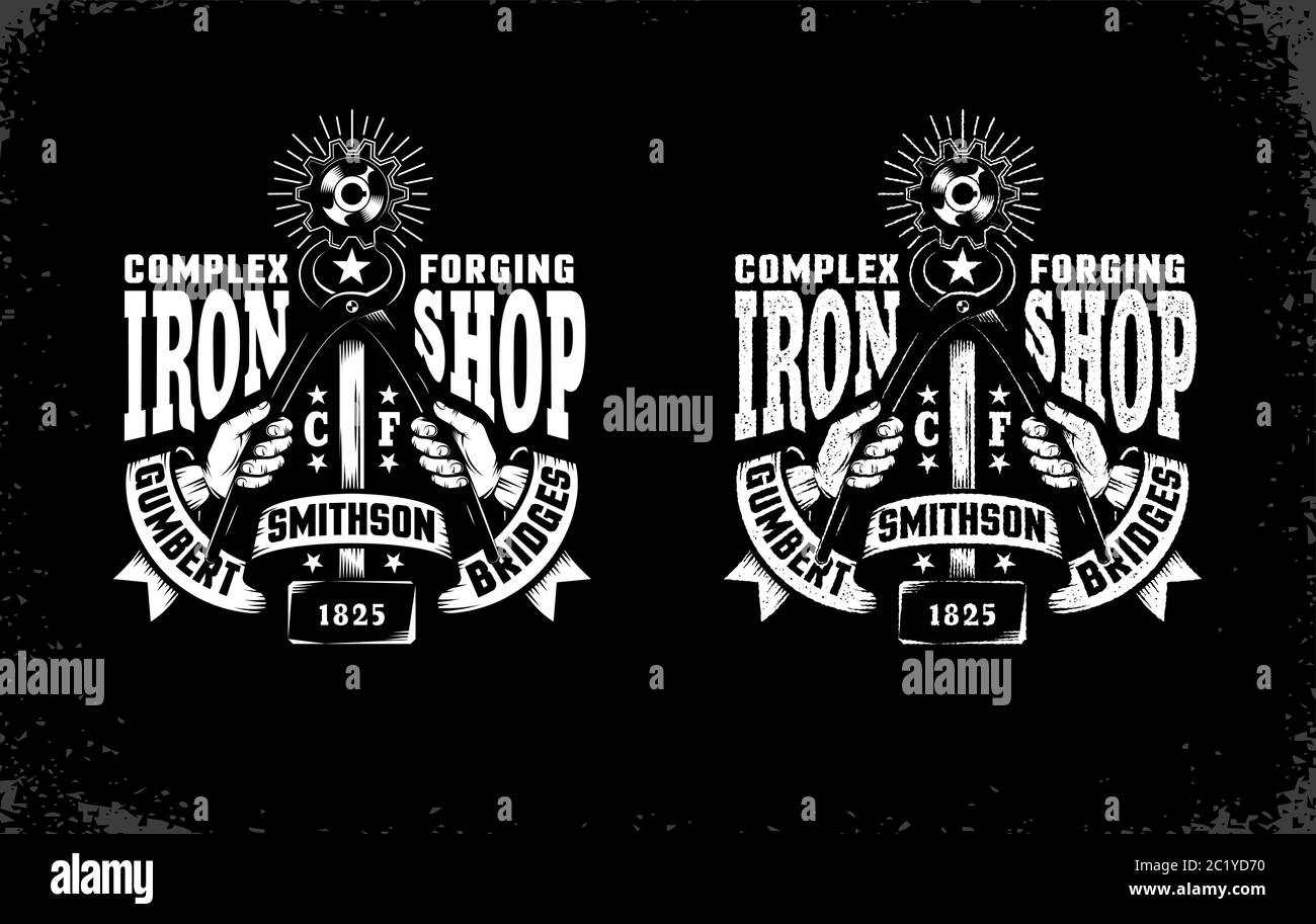 Anvil emblem hi-res stock photography and images - Alamy