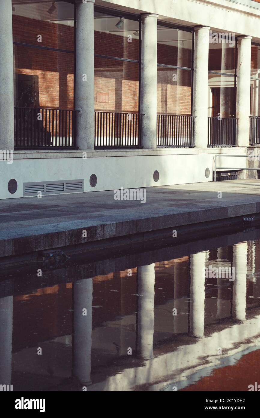 columns architecture in the city Stock Photo - Alamy