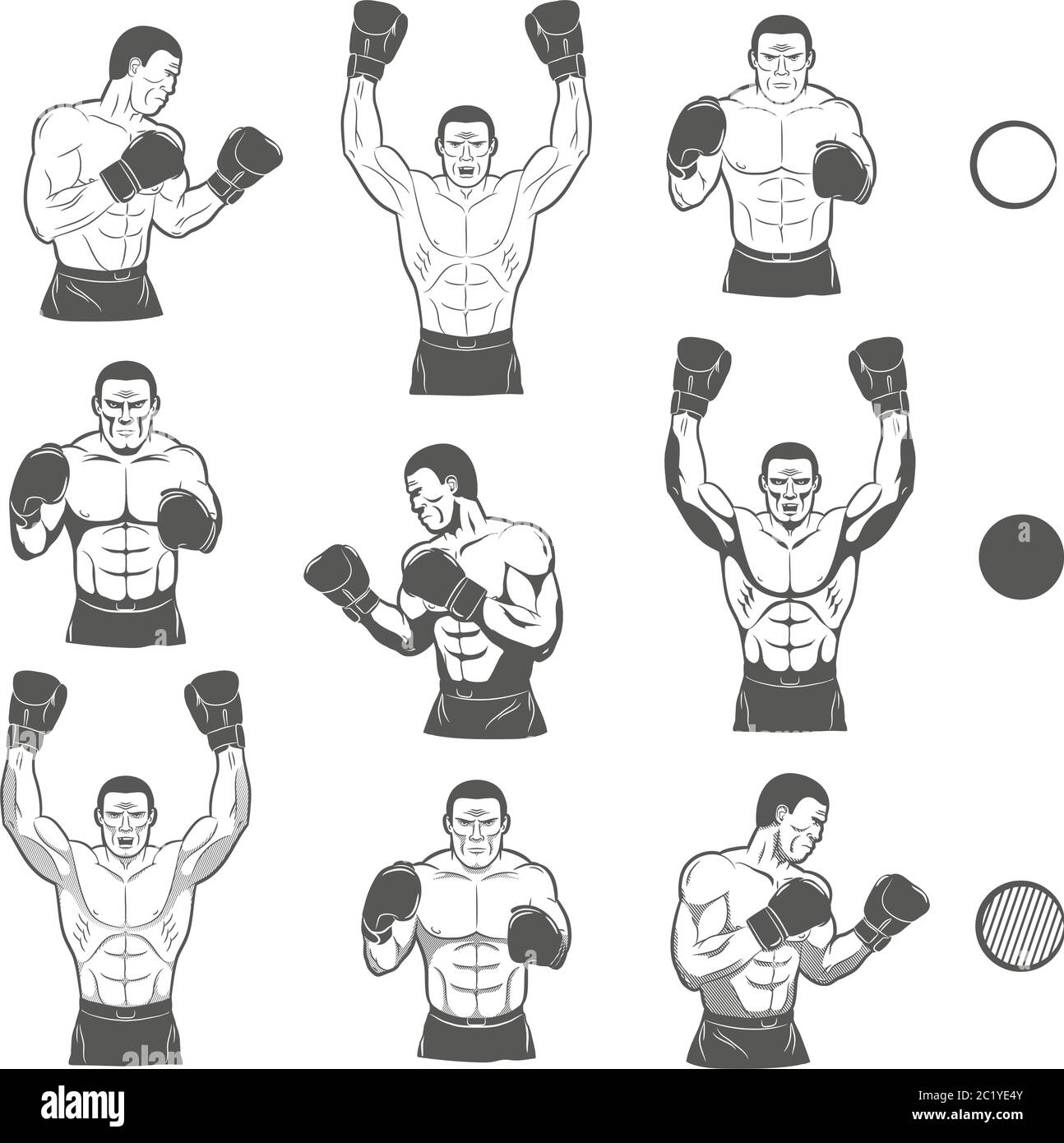 Side view muscular male Stock Vector Images - Alamy