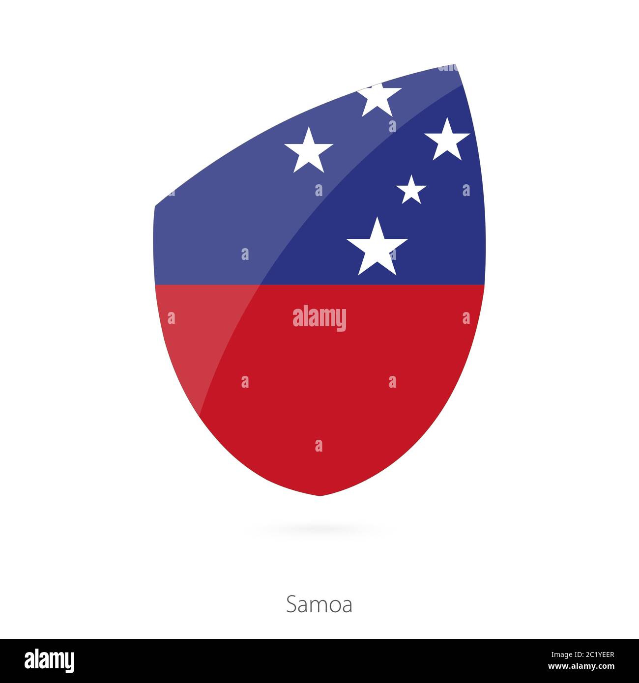 Flag of Samoa. Vector Illustration Stock Vector Image & Art - Alamy