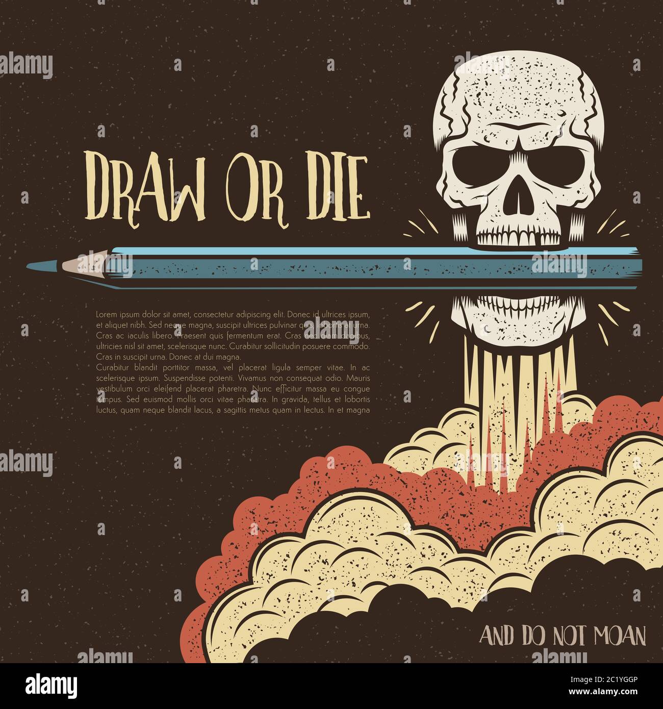 Evil human skull mystic Stock Vector Images - Alamy