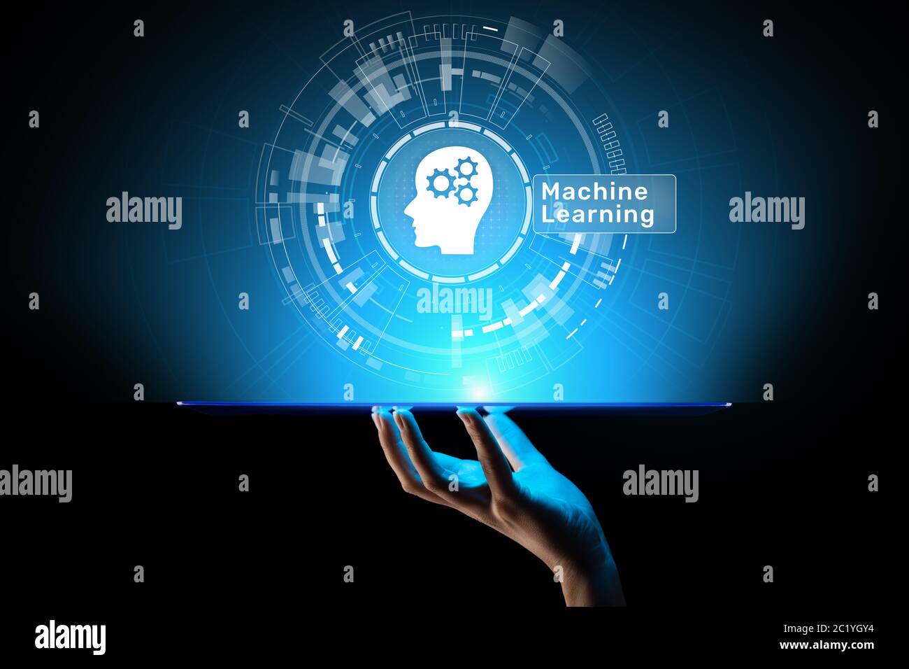 Machine Deep learning algorithms, Artificial intelligence, AI, Automation and modern technology ...