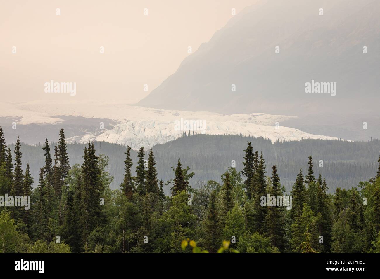 Alaska sunset sunrise glacier hi-res stock photography and images - Alamy