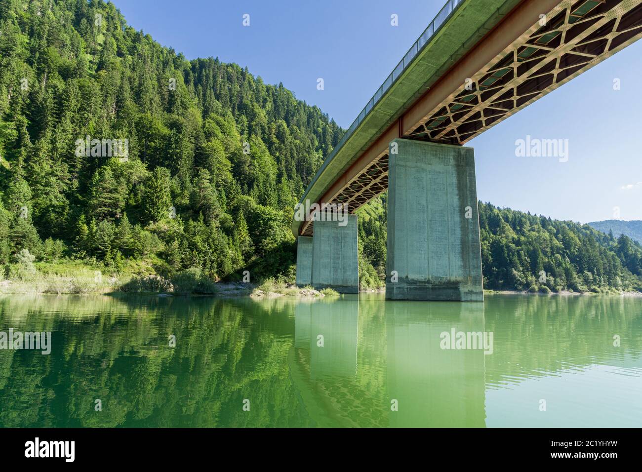 Bridge over lake sylvenstein hi-res stock photography and images - Alamy