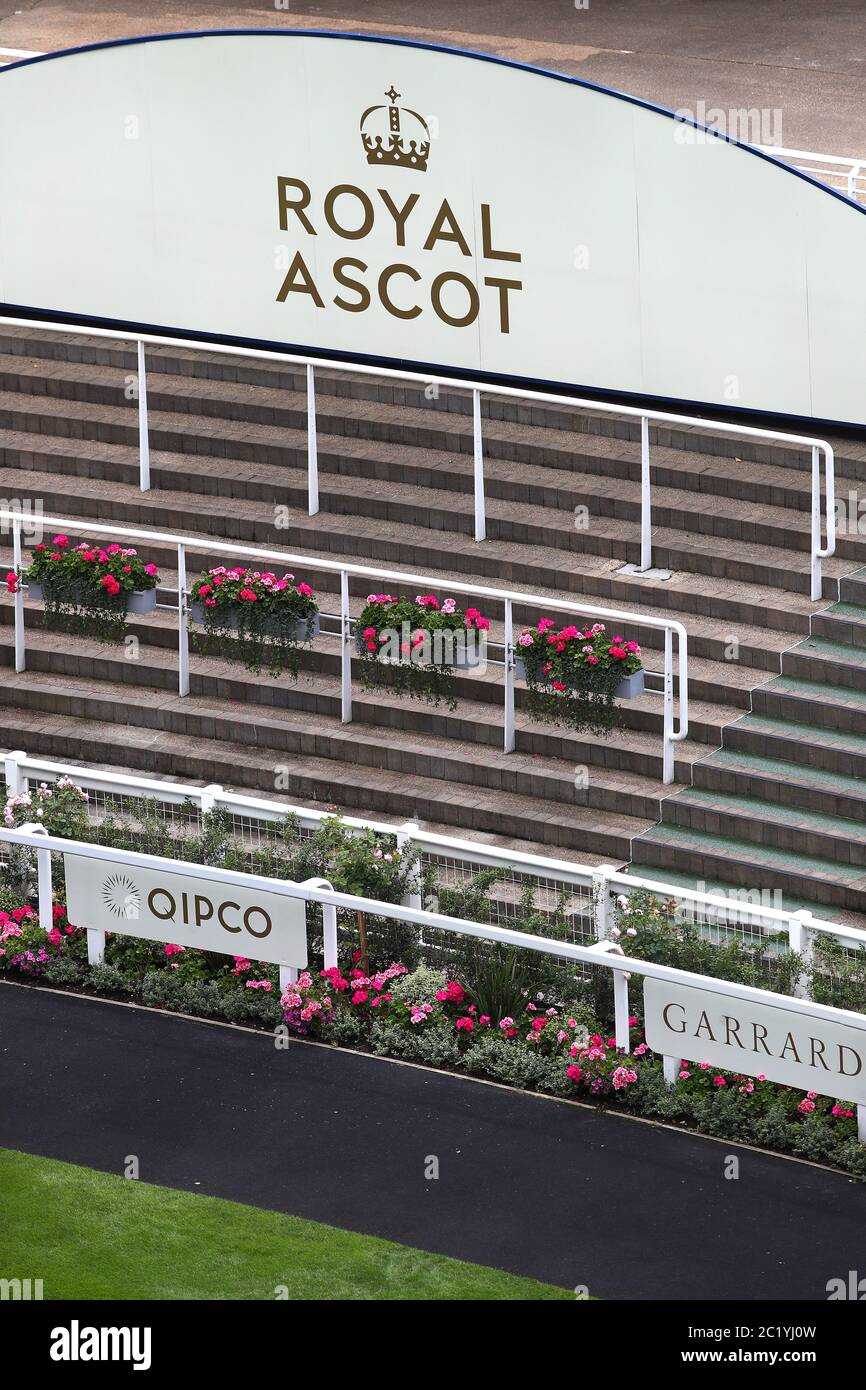 A general view inside the grounds during day one of Royal Ascot at ...