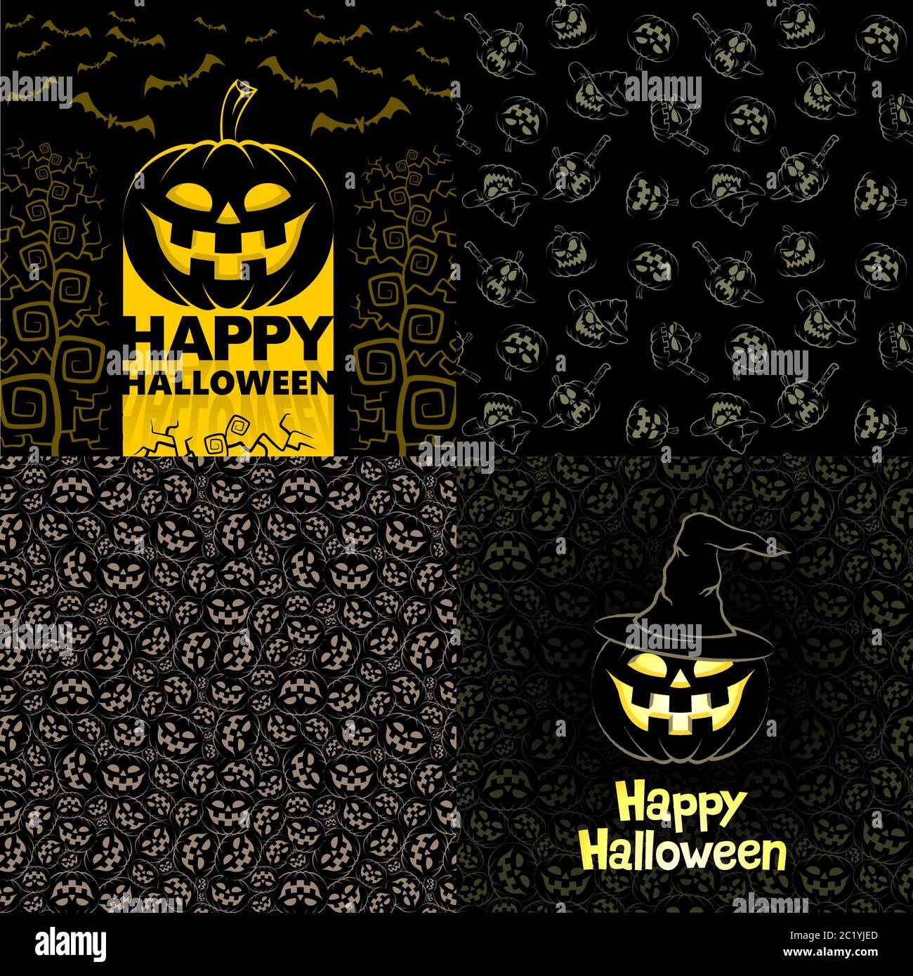 Happy ghost patterns Stock Vector Images - Alamy