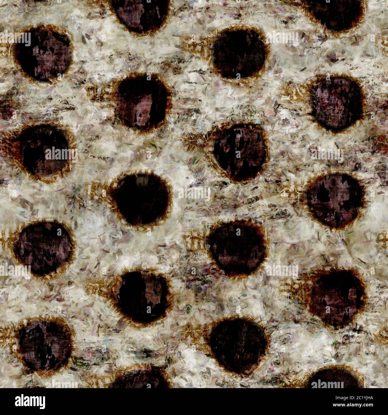 Seamless distressed circle brown painted texture background. Natural ...