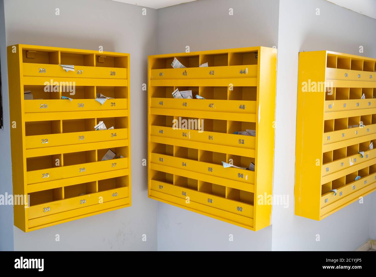 mailbox on condominium , Resident, apartment service. Letter box Stock ...