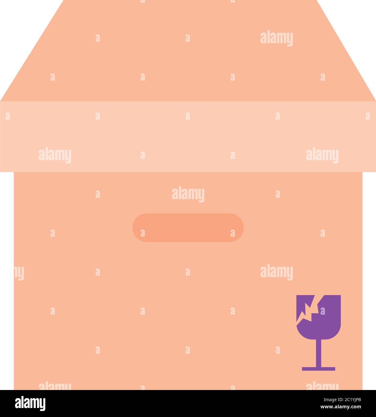 Box design, Safe delivery quarantine logistics and transportation theme ...