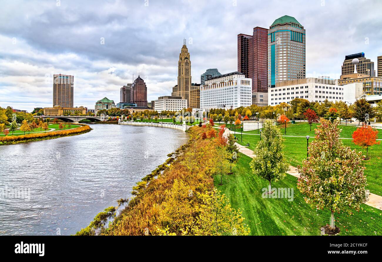 Columbus ohio skyline above hi-res stock photography and images - Alamy