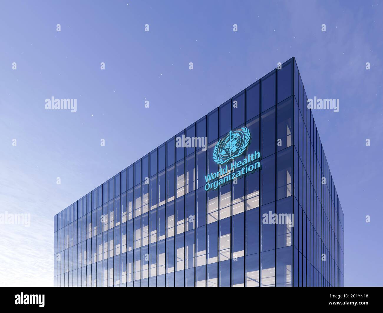 June 15, 2020, Editorial Use Only, 3D CGI. World Health Organization ...