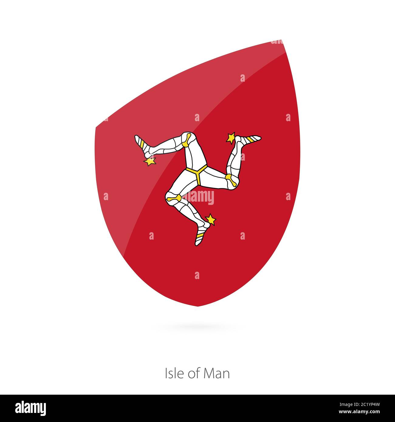 Flag of Isle of Man. Vector Illustration Stock Vector Image & Art - Alamy