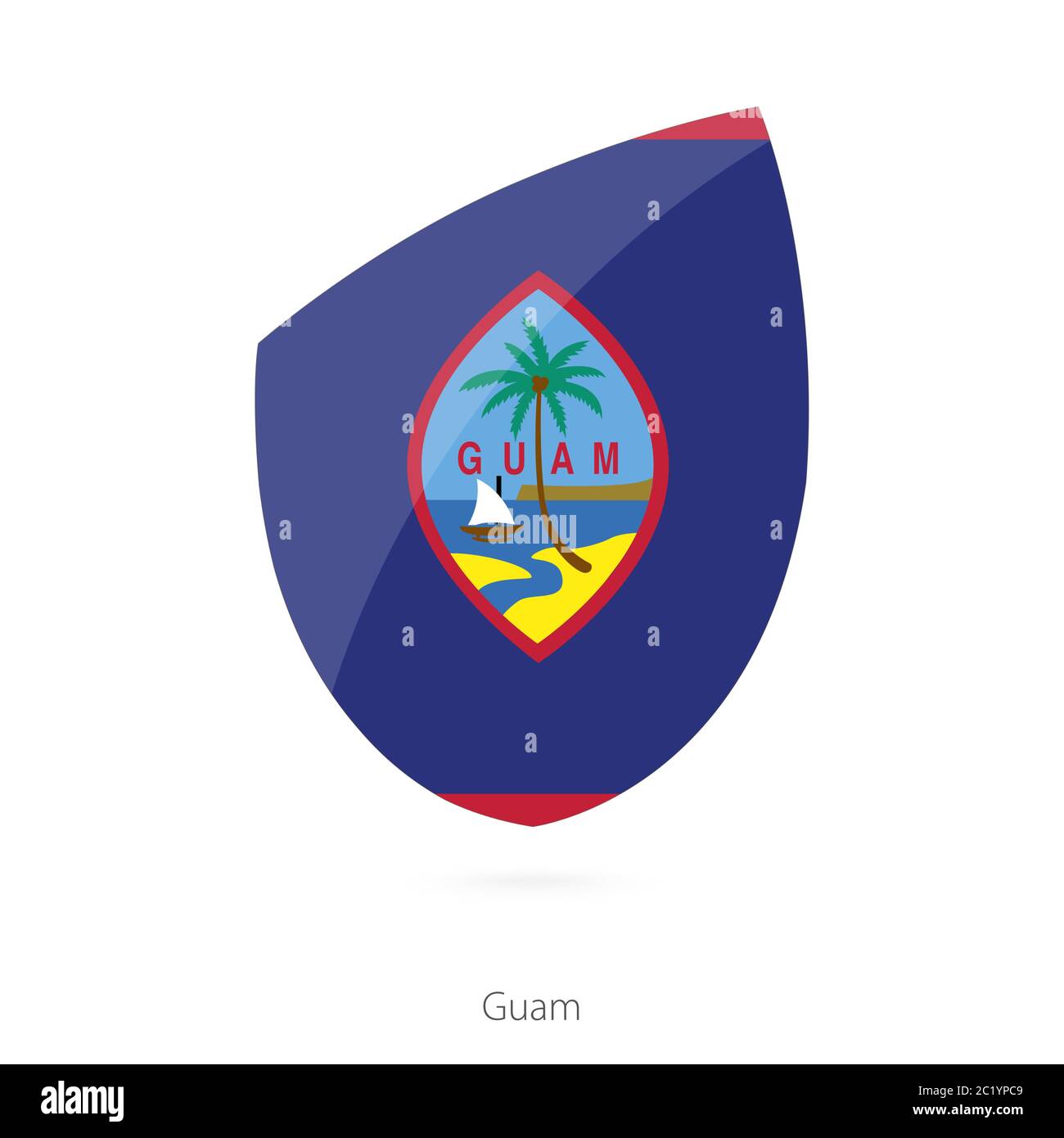 Flag of Guam. Vector Illustration Stock Vector Image & Art - Alamy