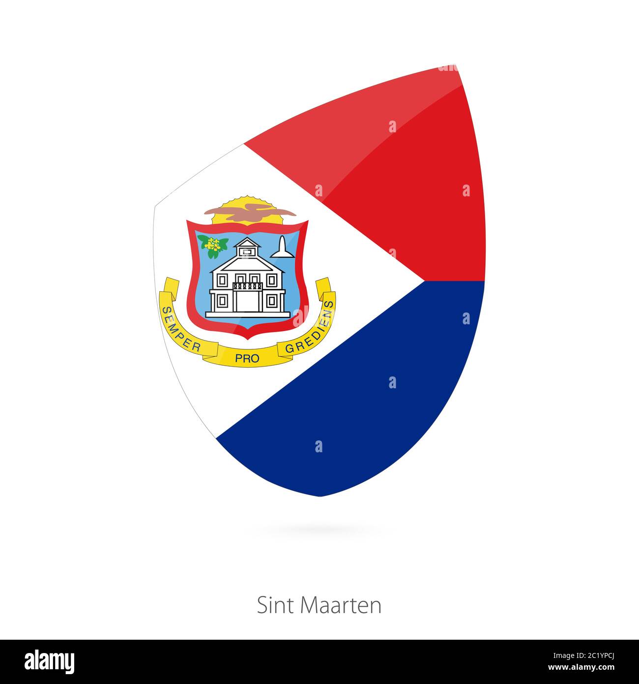 Flag of Sint Maarten. Vector Illustration Stock Vector Image & Art - Alamy