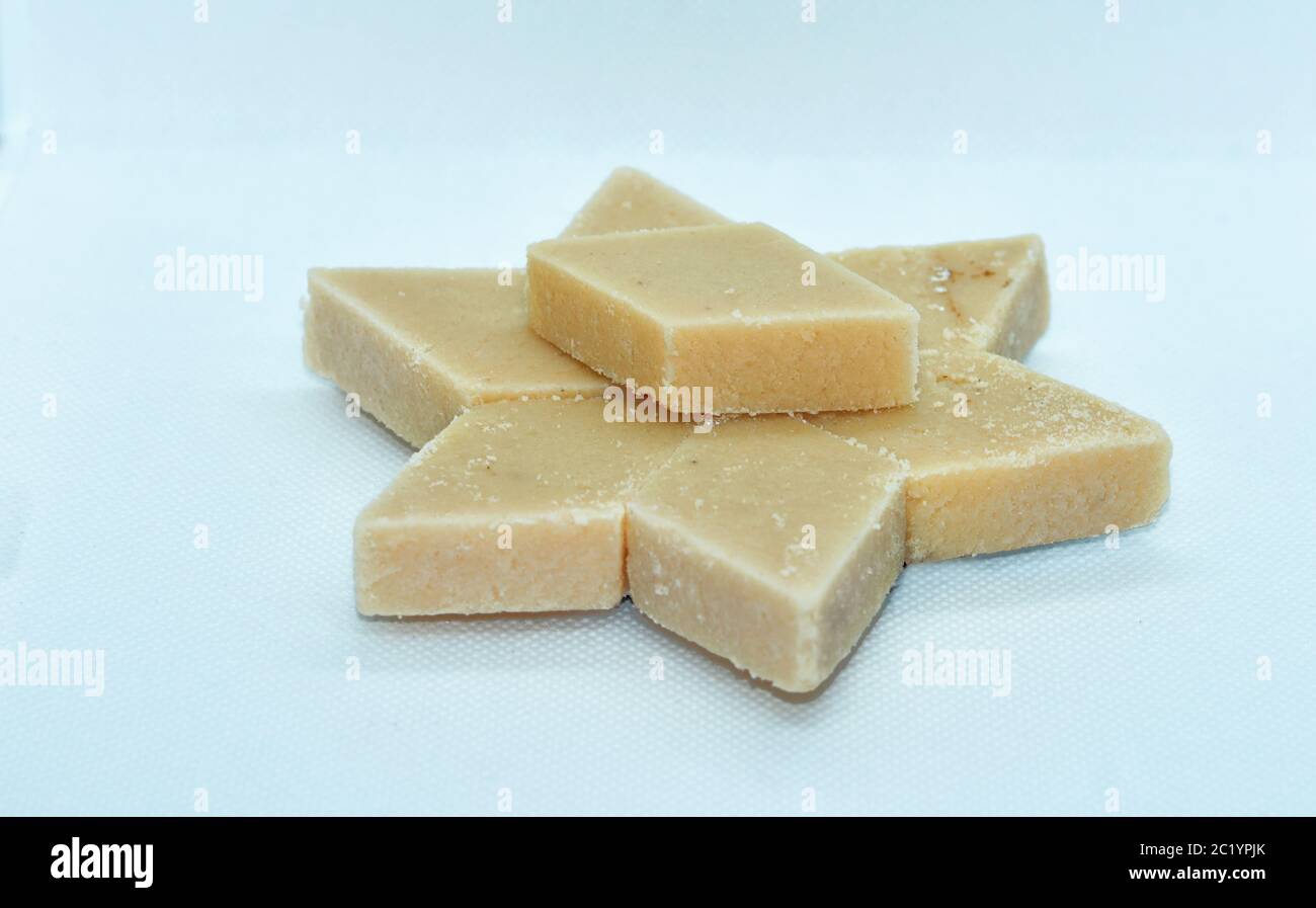 cashew barfi Cut in diamond shapes, the rich texture of these desserts ...