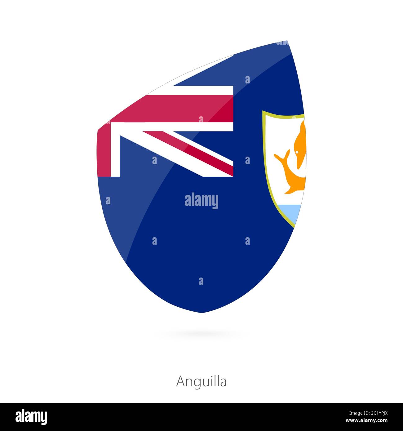 Flag of Anguilla. Vector Illustration Stock Vector Image & Art - Alamy