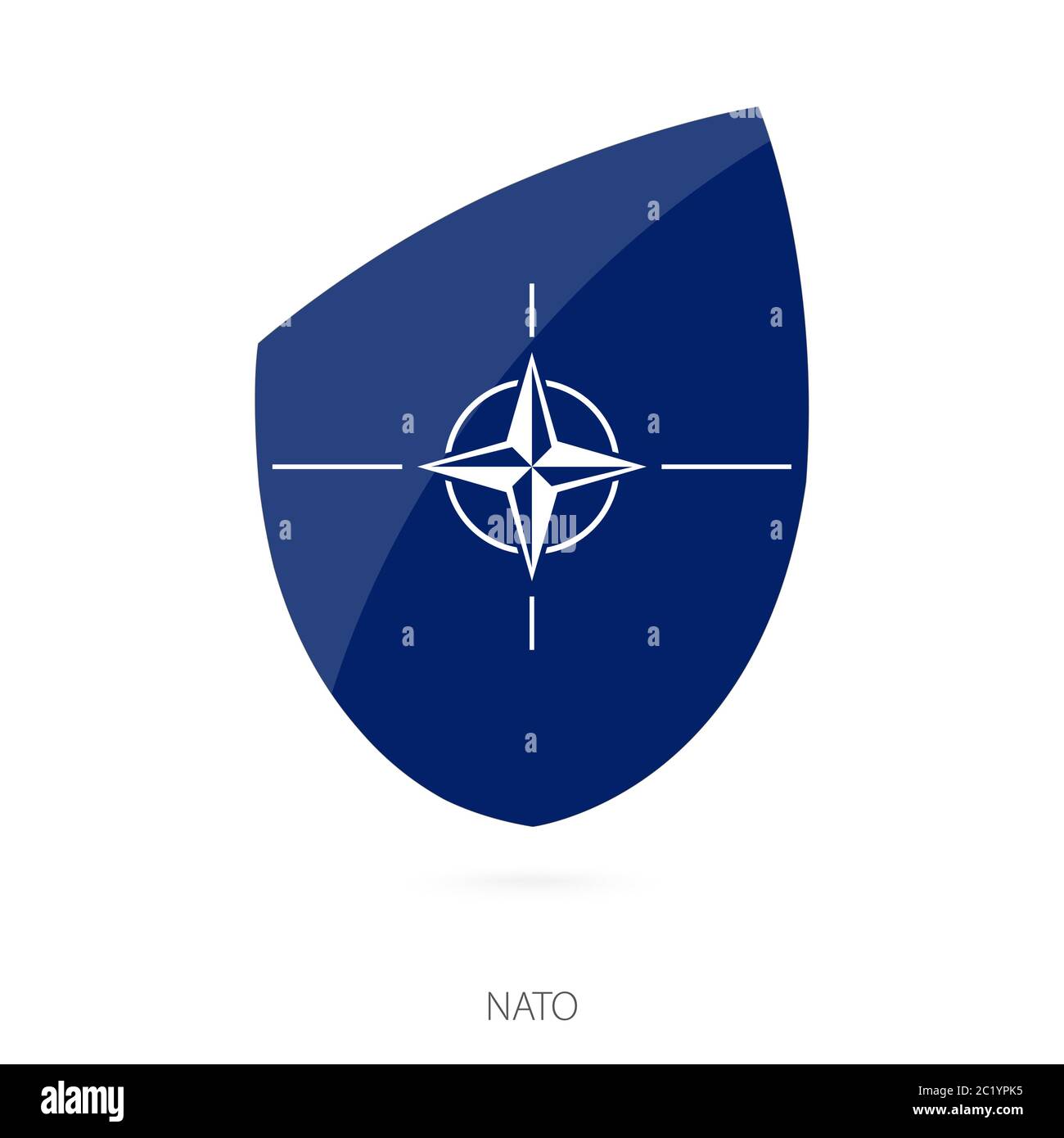Flag Of Nato Vector Illustration Stock Vector Image And Art Alamy