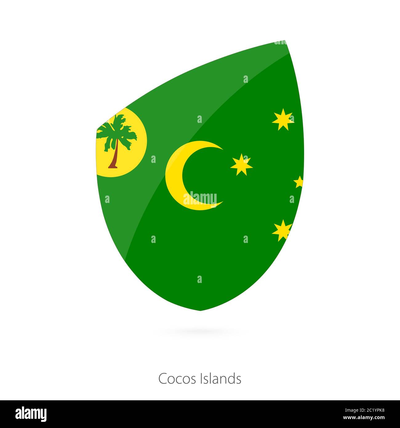 Flag of Cocos Islands. Vector Illustration Stock Vector Image & Art - Alamy