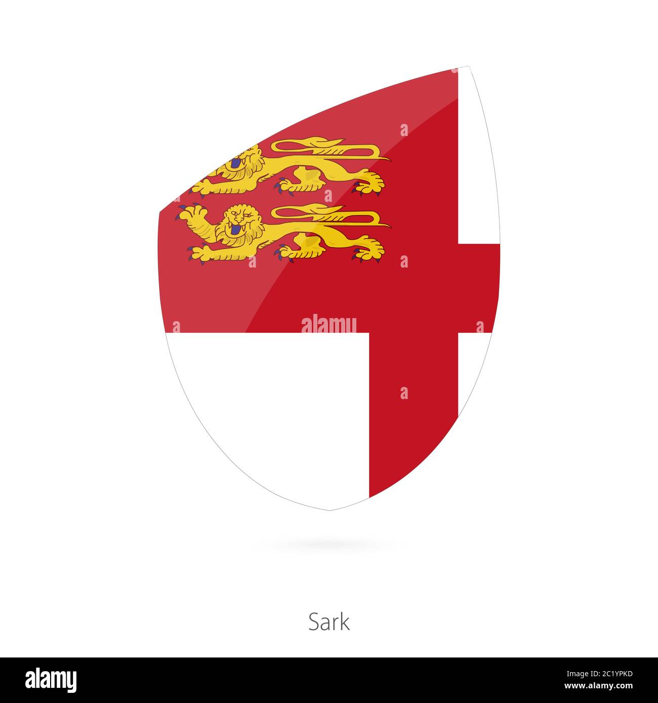 Flag of Sark. Vector Illustration Stock Vector Image & Art - Alamy