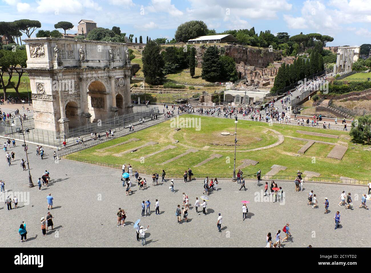 The Forum in Rome, Italy, as seen from the Colesseum Stock Photo - Alamy