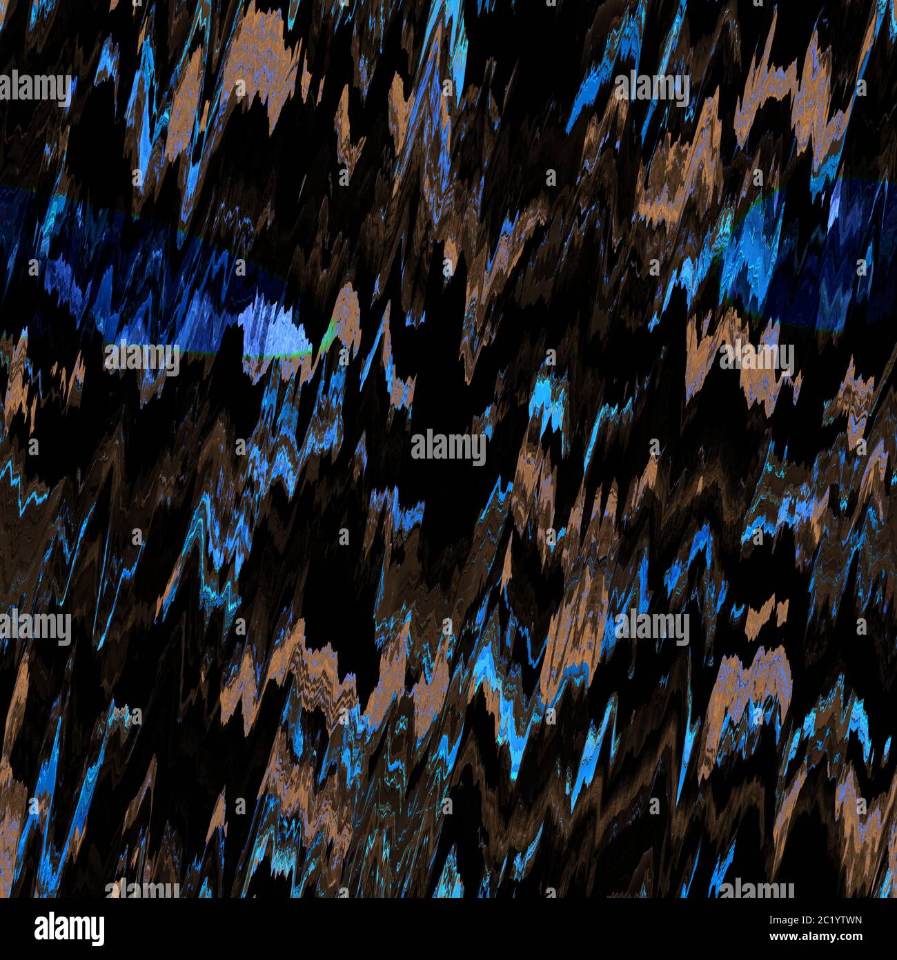 Seamless indigo dyed bandana texture. Blue orange stain woven cotton ...