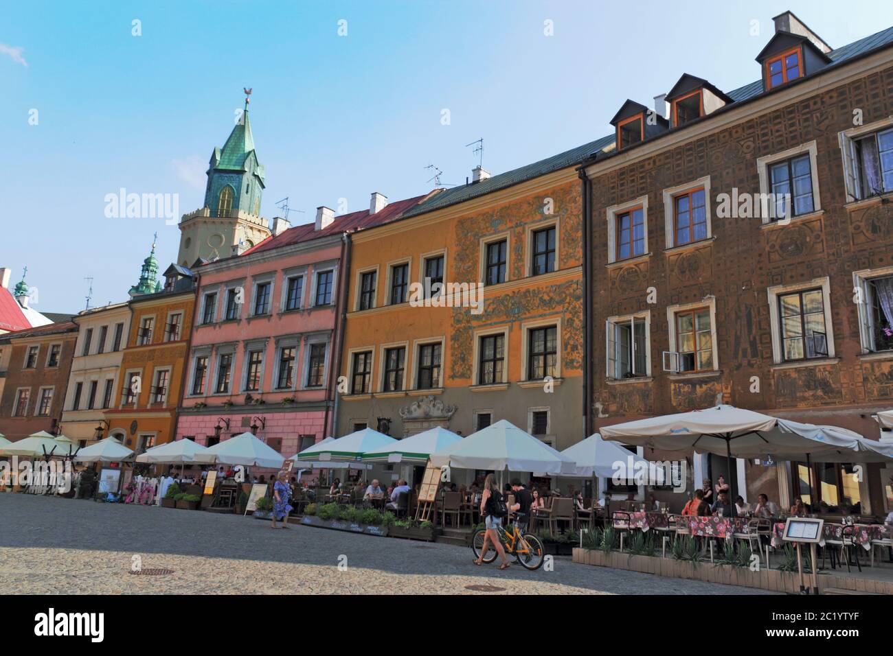 Historical row of houses Stock Photo - Alamy