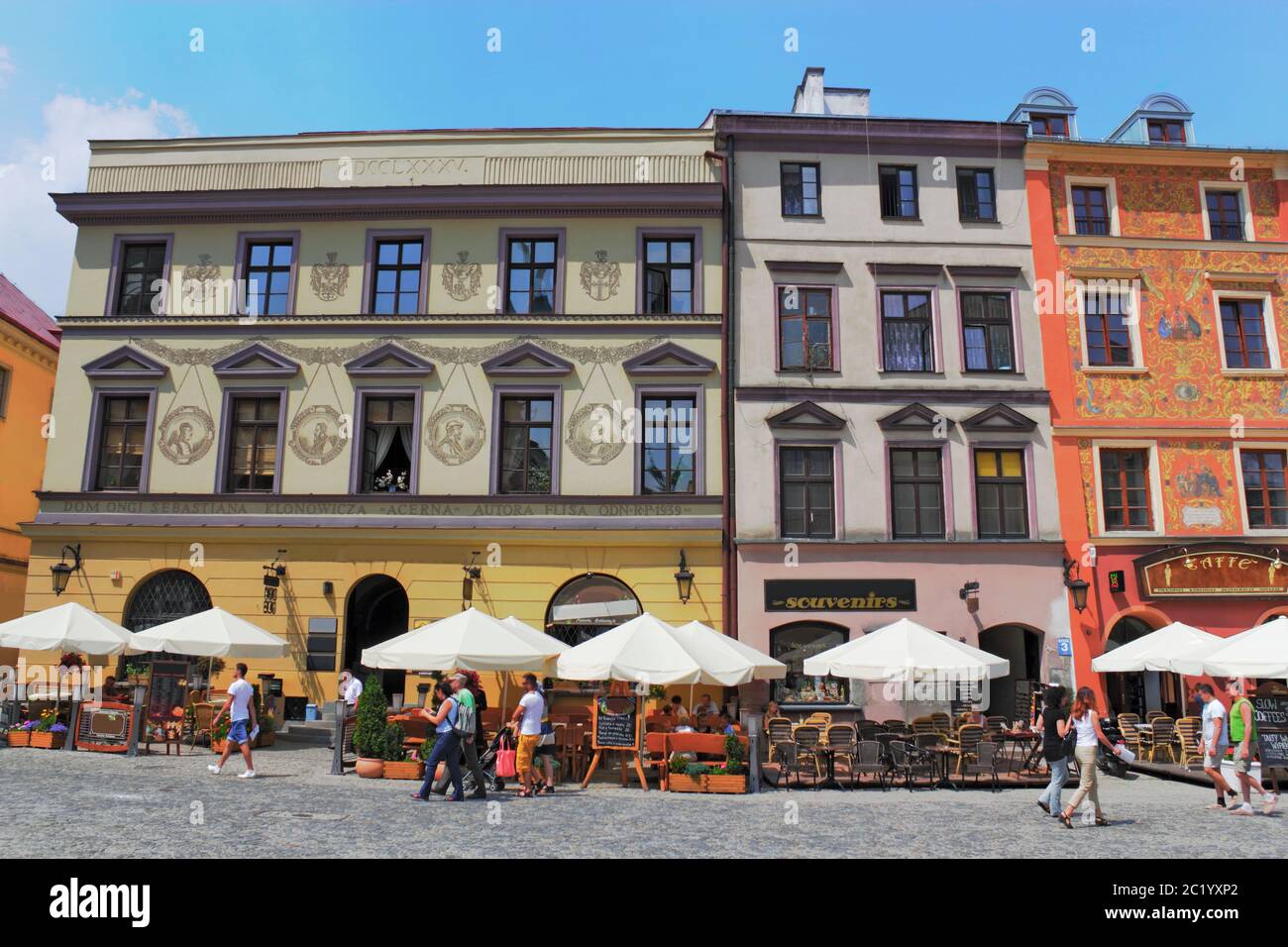 Historical row of houses Stock Photo - Alamy