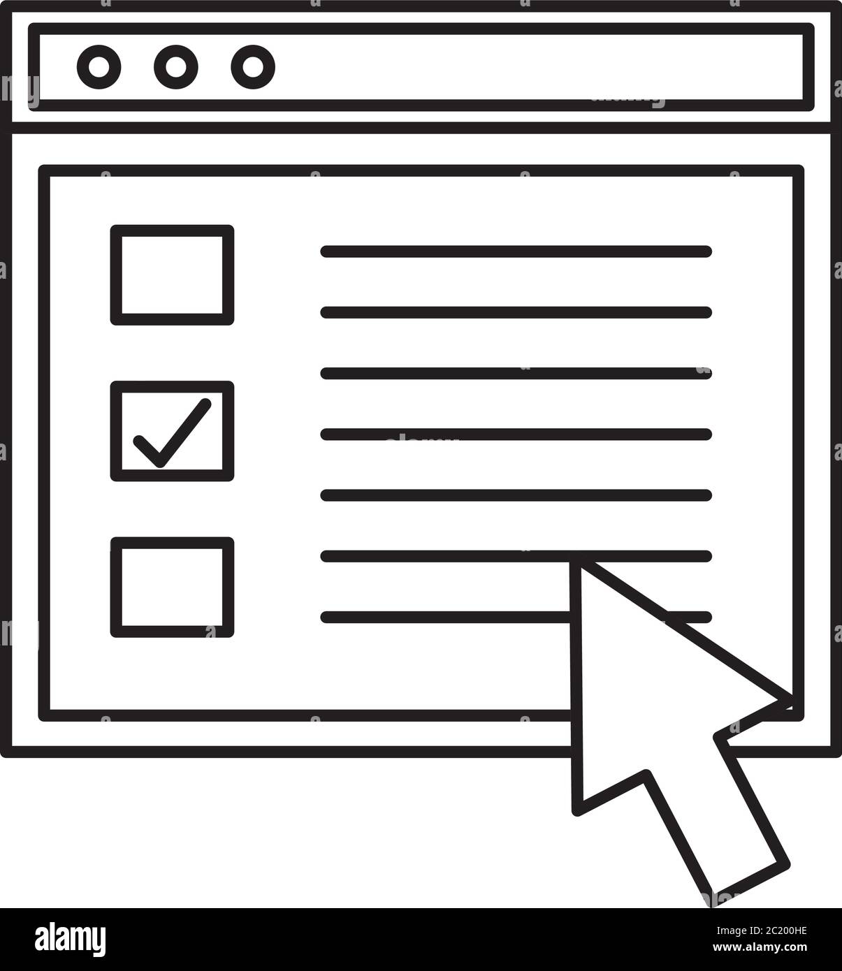 Website page silhouette style icon design, Technology internet media ...