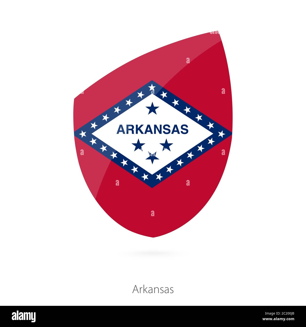 Flag of Arkansas. Vector Illustration Stock Vector Image & Art - Alamy
