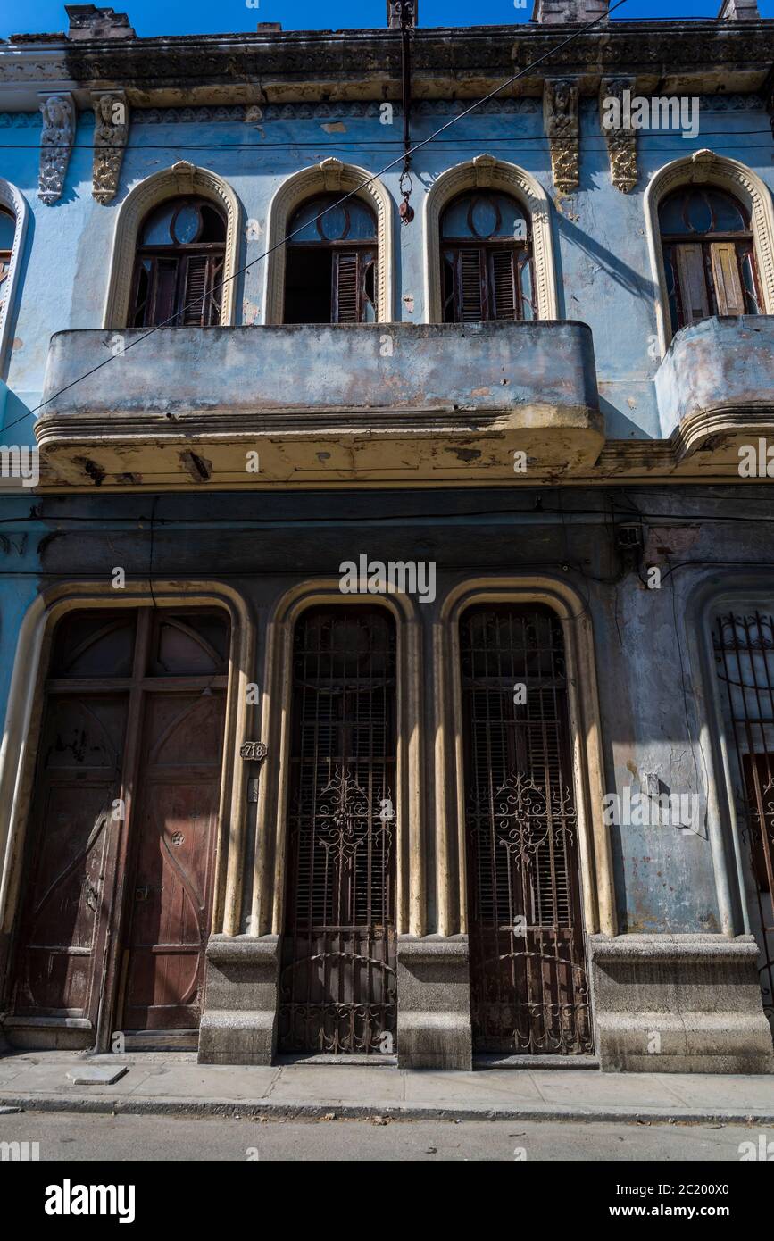 Spanish colonial style architecture in Havana Centro, a working class ...