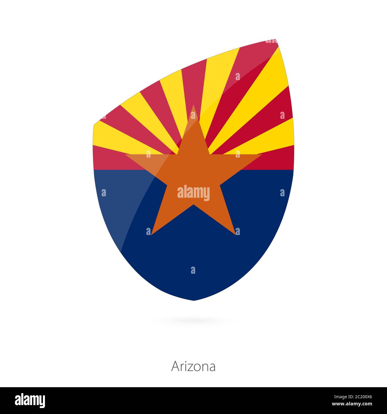 Flag of Arizona. Vector Illustration Stock Vector Image & Art - Alamy