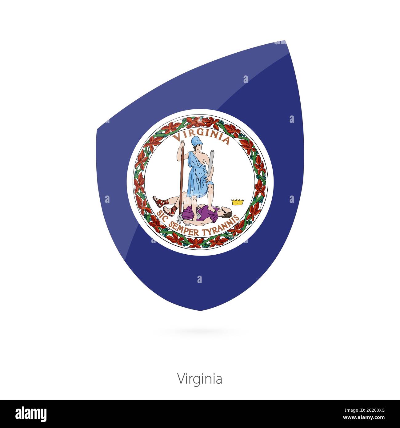Flag of Virginia. Vector Illustration Stock Vector Image & Art - Alamy