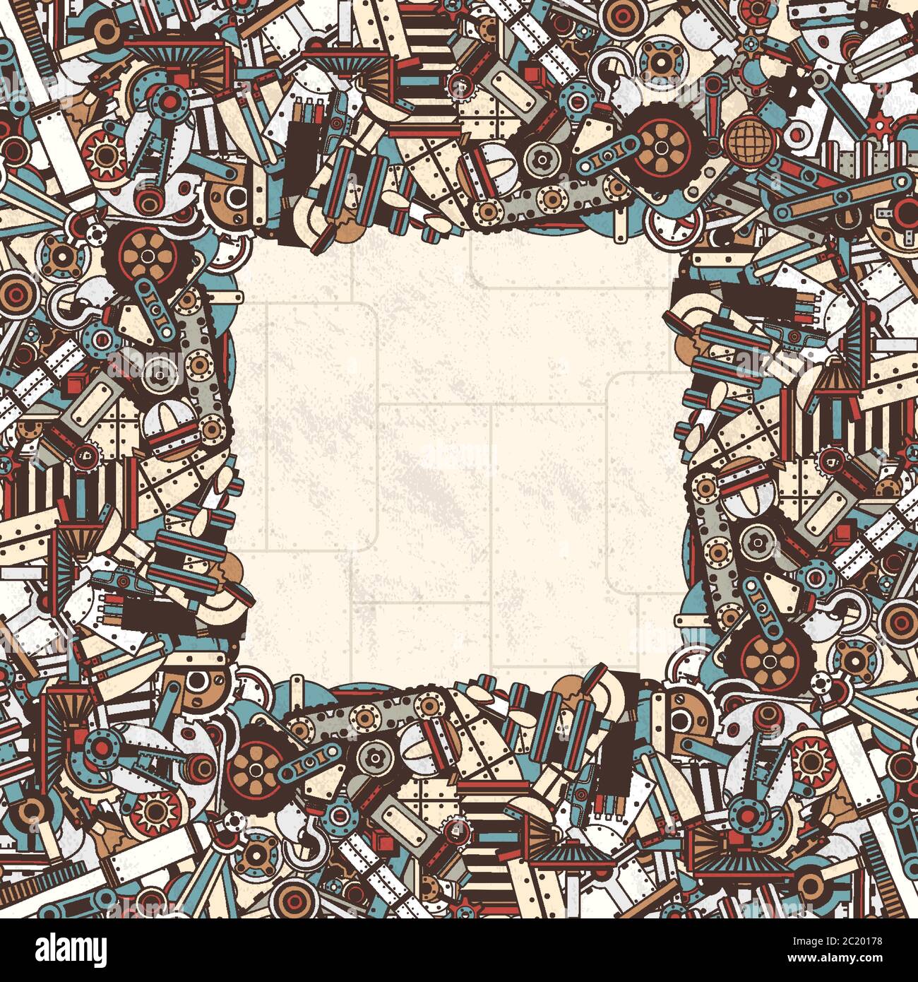 Steam circle frame Stock Vector Images - Alamy