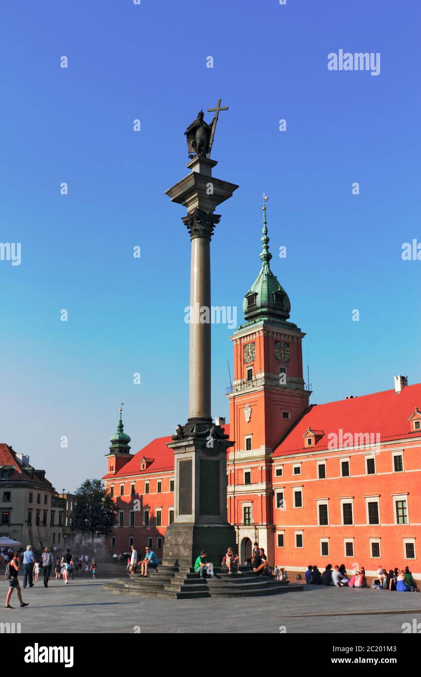 Royal castle sigismund column hi-res stock photography and images - Alamy
