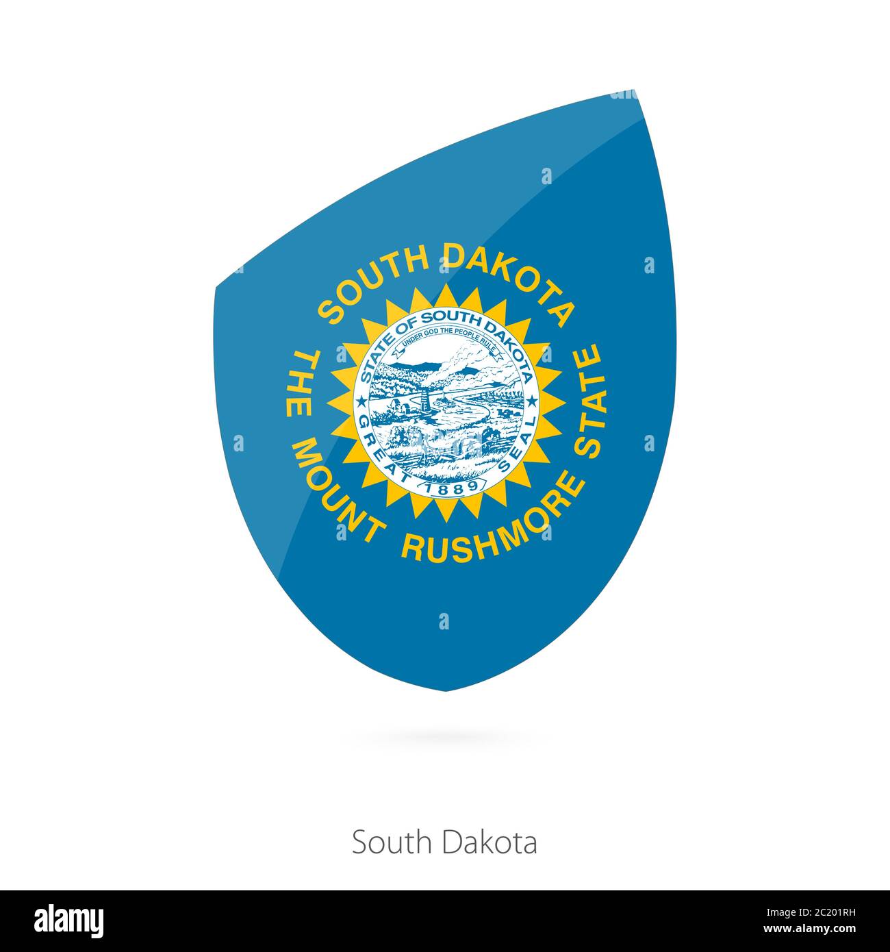 Flag of South Dakota. Vector Illustration Stock Vector Image & Art - Alamy